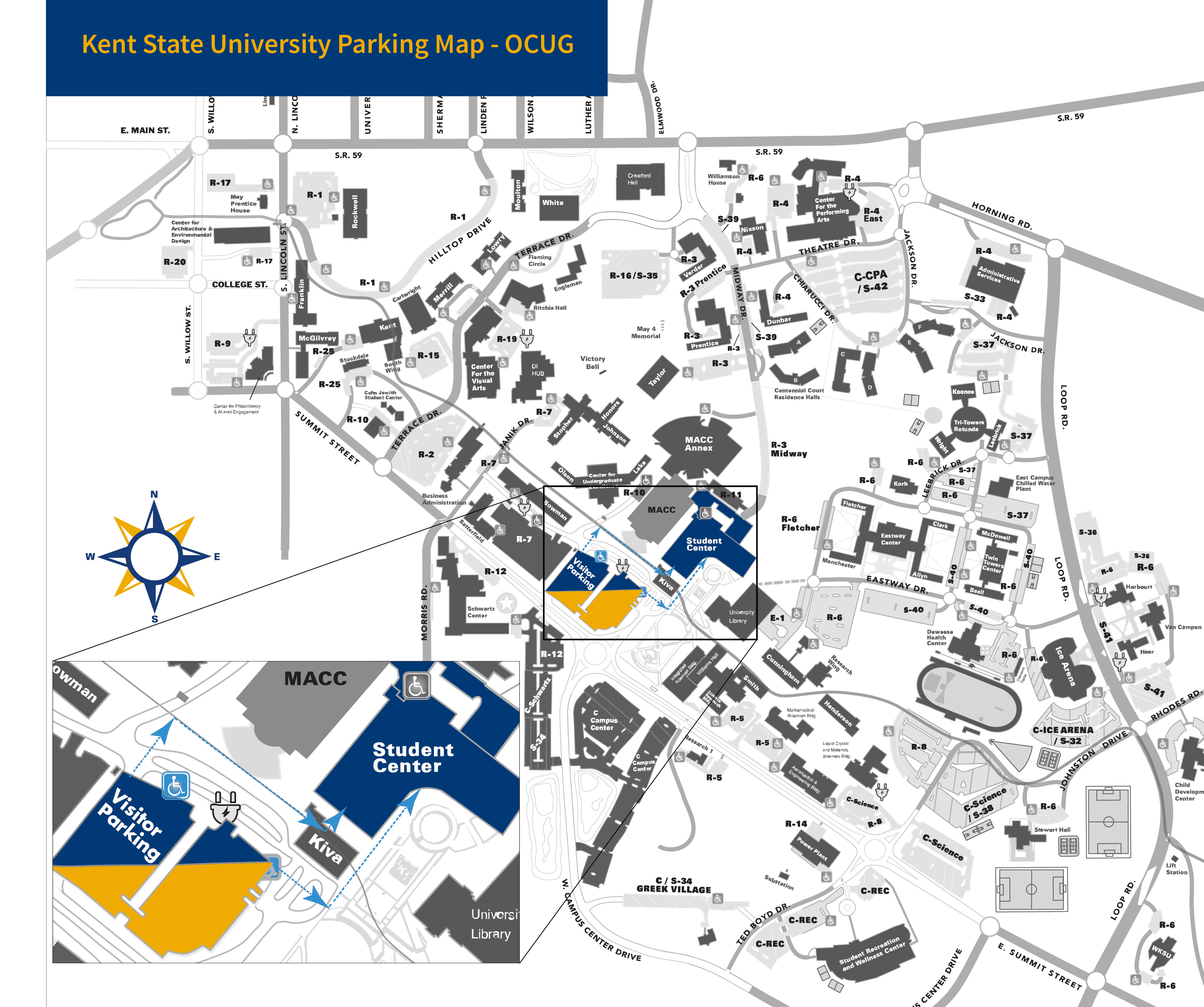 Kent State University Map