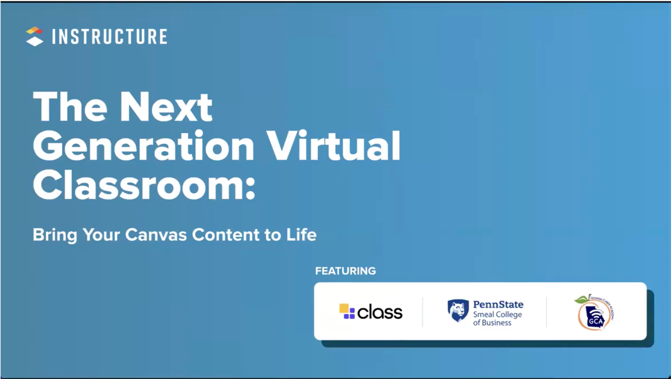 The Next Generation Virtual Classroom