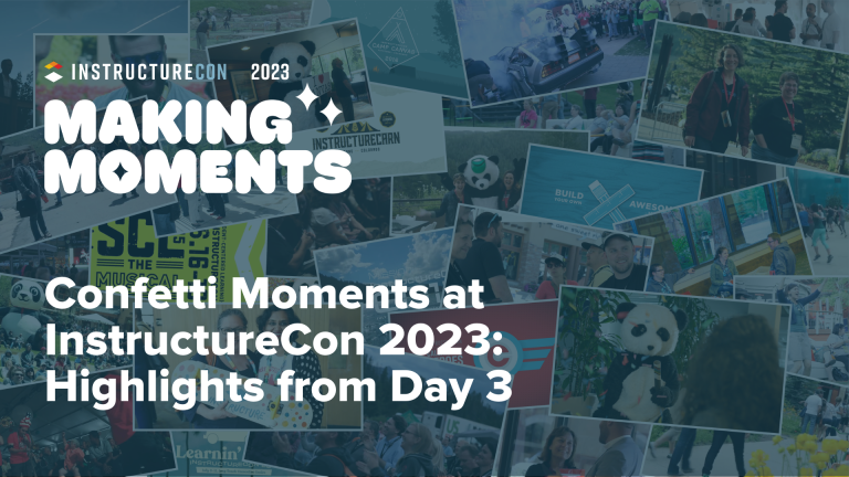 Confetti Moments from Day 3 of InstructureCon 2023